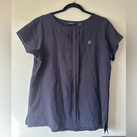 Lands' End | Tops | Chase Bank Uniform Lands End Blouse 2 Navy | Poshmark